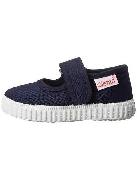 Cienta Velcro Mary Jane - Navy Blue – Trotters Children's Shoes