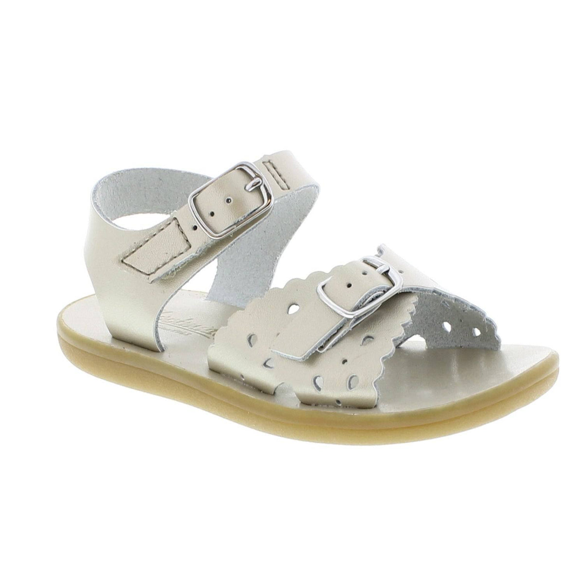 Footmates Ariel Sandal - Soft Gold – Trotters Children's Shoes