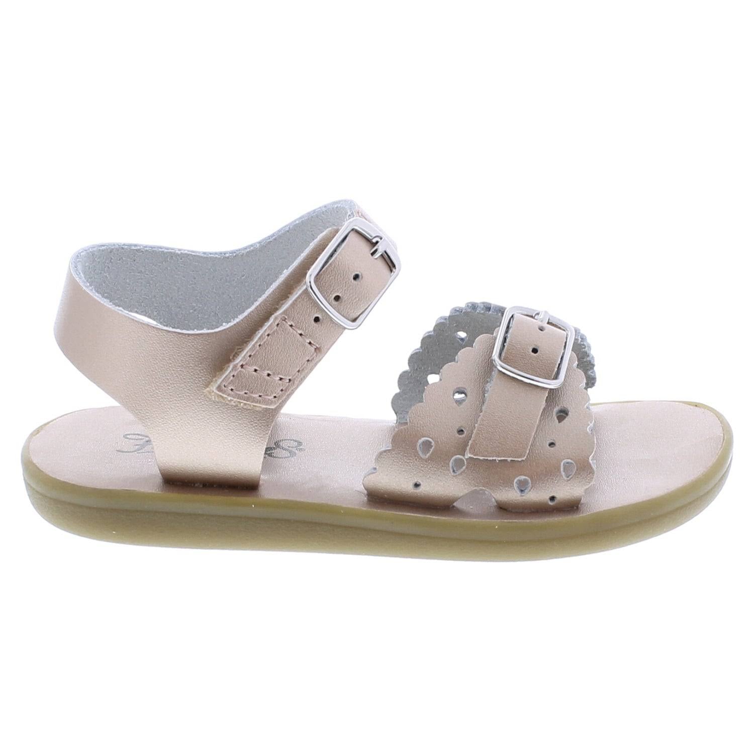 Footmates Ariel Sandal - Rose Gold – Trotters Children's Shoes